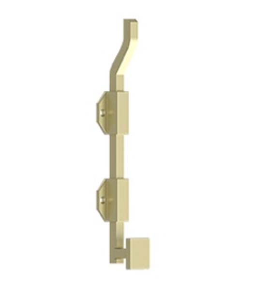 10 Inch Modern Offset Surface Bolt, Deltana FPGM10 - Doorware.com