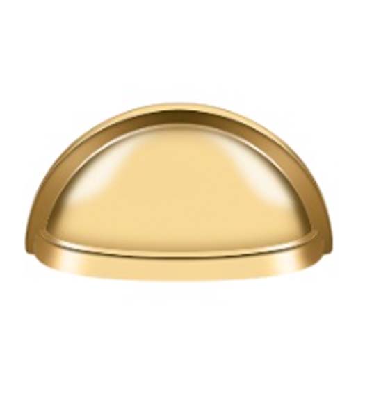 3-1/2 Inch Oval Cup Cabinet Handle | Deltana K43 - Doorware.com