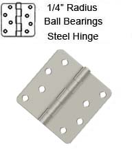 4 x 4 x 1/4 Radius Residential Steel Hinge - Doorware.com