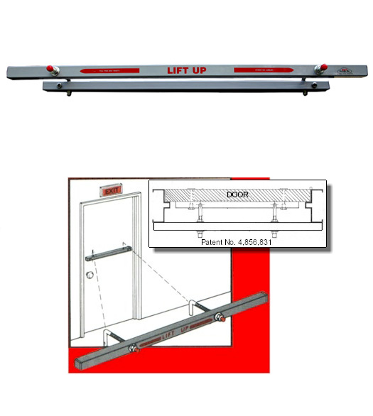 42-inch Outswing Door Security Door Bars, ESI-SB-01-0042 - Doorware.com