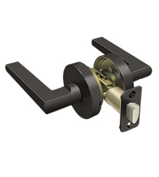 Interior Satin Black Levers, LS-CON-BK - Doorware.com