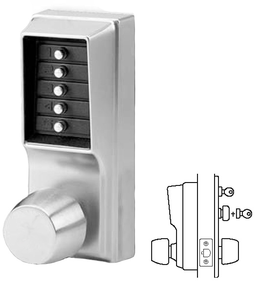 Simplex Keypad Entry Lock with Passage Feature, KABA 1031 - Doorware.com