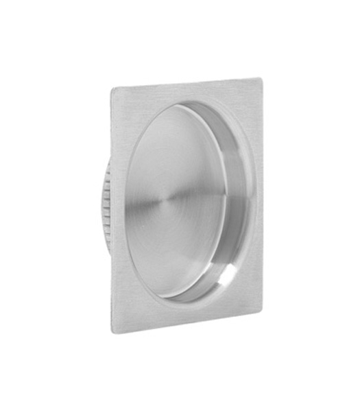 Square Stainless Steel Cup Pull - Doorware.com