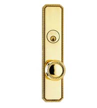 Exterior Plate for Victorian Rope Door Knob Entryset, Omnia 24441SD00.1 - Doorware.com