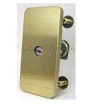 Satin Chrome Top Guard with Rim Cylinder, MTL-TOPDEC-626 - Doorware.com