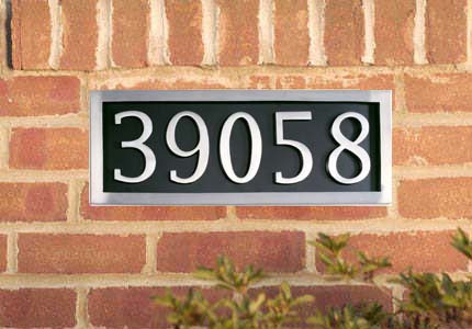Five Number Address Plate Assembly, Brass Accents I08-P7550-627 ...