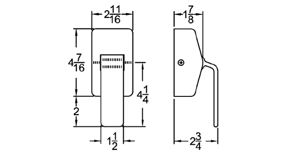 ABH 6000 Series Hospital Push Pull Latch - Doorware.com