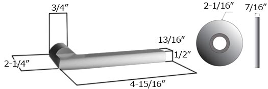 Abbeyville Lever Pair with Spindle - Doorware.com