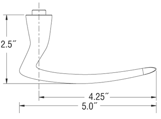 Modern Lever, Baldwin L014 - Doorware.com