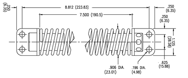 9-5/16 Auxiliary Spring, Bommer 2410-601 - Doorware.com