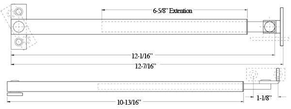 12 Inch Friction Window Casement Stay Adjuster, Deltana FCA12 ...
