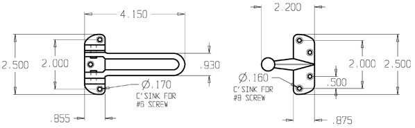 Security Flip Guard, Don-Jo 1603 - Doorware.com