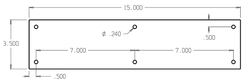 Commercial Bathroom Door Push Plate - Doorware.com