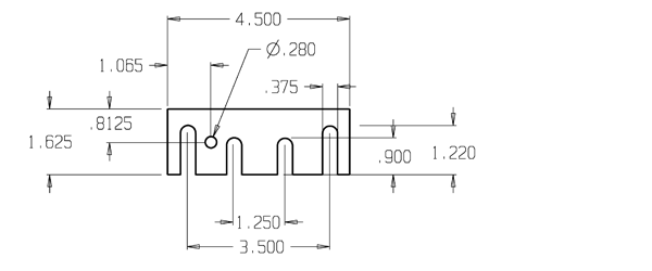 4.5 x .090 Hinge Shim, Don-Jo HS-090 - Doorware.com