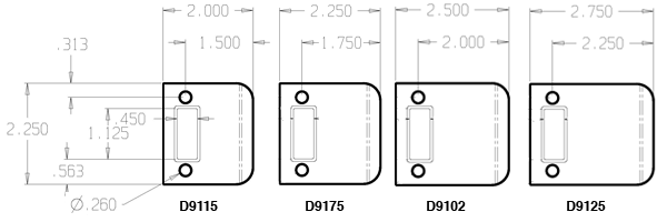 Extended Dimpled Strike Plate - Doorware.com
