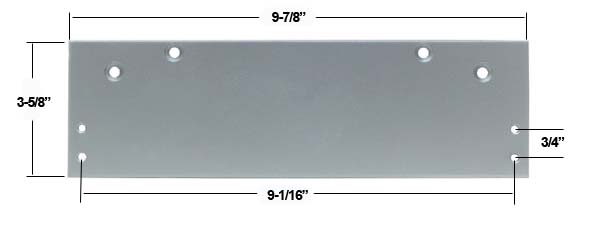 Door Closer Drop Plate, Global DP-1214 - Doorware.com