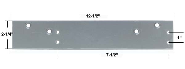 Door Closer Drop Plate, Global DP-4361-18 - Doorware.com