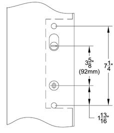 Multi-Point Trim 2 x 10 Inch American Cylinder Above Handle - Doorware.com