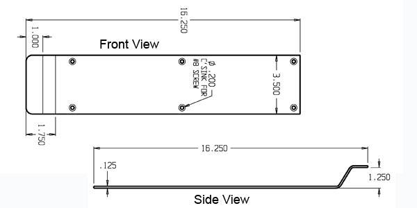 Stainless Steel Combo Push/Pull Plate, Don-Jo 1866-630 - Doorware.com