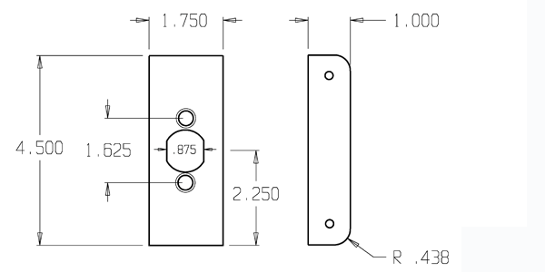 Security Door Reinforcer Plate, DJO-20-FE - Doorware.com