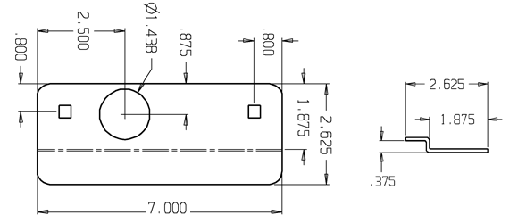 Storefront Door Security Latch Guard, Don-Jo GLP-307 - Doorware.com