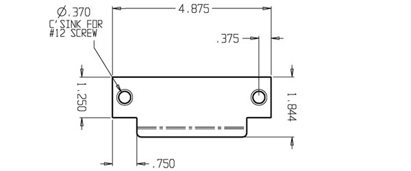 ANSI Blank Strike Plate, Don-Jo BS-161-630 - Doorware.com