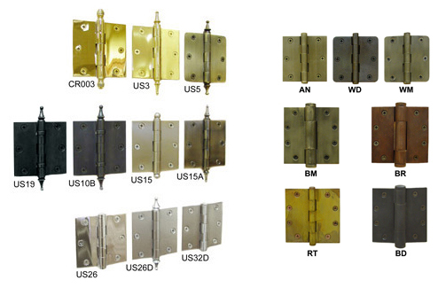 Deltana Finish Colors - Doorware.com