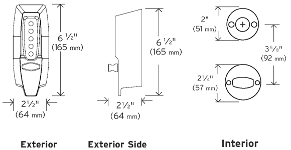 Simplex Keypad Deadbolt Lock, KABA 710x - Doorware.com